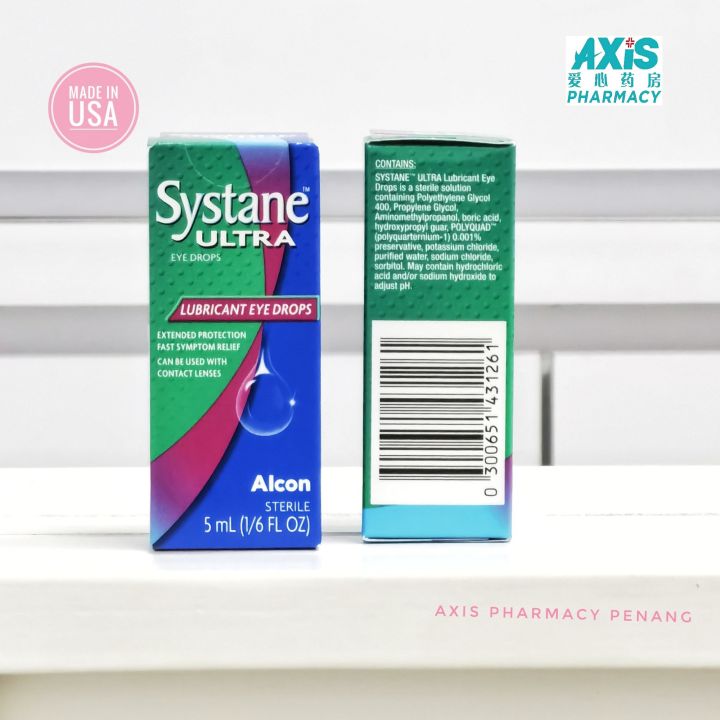 Alcon Systane Ultra Lubricant Eye Drops (5ml) Exp: 04/2026 | Lazada