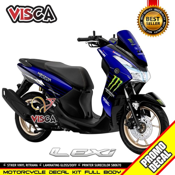 Decal Lexi 125 Full Body Baru Stiker Motor Yamaha Lexi Full Body Decal ...
