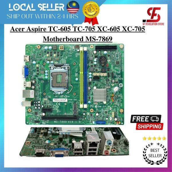 Acer Aspire TC-605 TC-705 XC-605 XC-705 Motherboard MS-7869 | Lazada