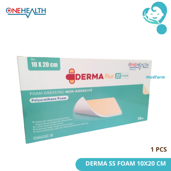 Onehealth Dermaplast SS Foam Dressing Non Adhesive 10 x 20 cm Plester ...