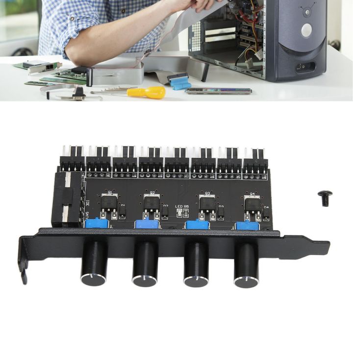 PC 8 Channel Fan Hub 8 Channels 4PIN Interface PC Fan Hub for Chassis ...