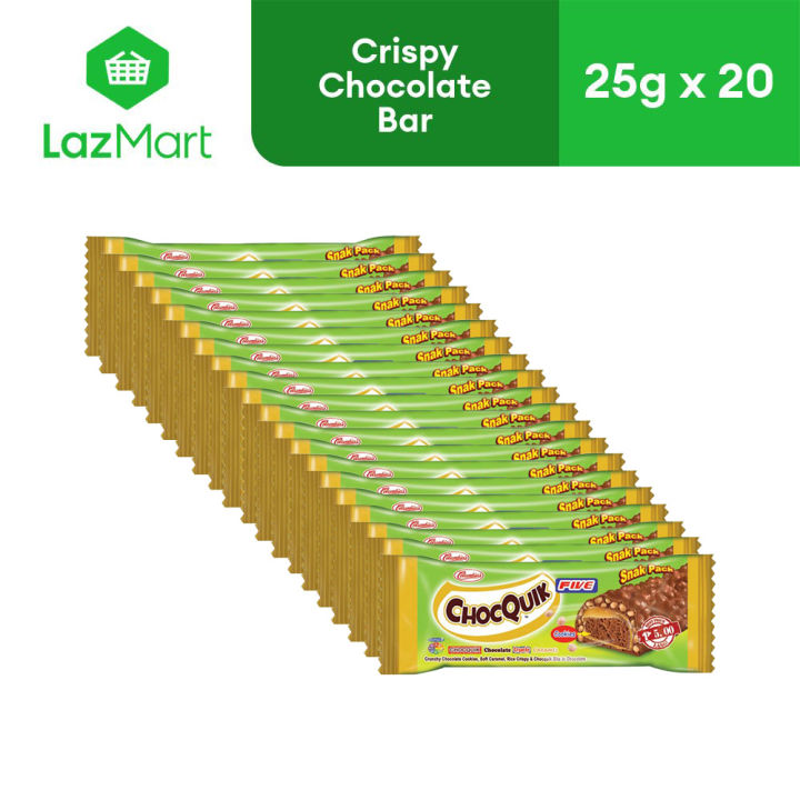 Chocquik Five Chocolate Bar 25g - Pack of 20s | Lazada PH