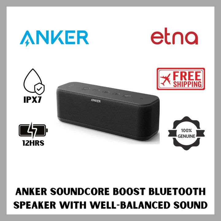 Anker Soundcore Boost Bluetooth Speaker with Well-Balanced Sound u ...