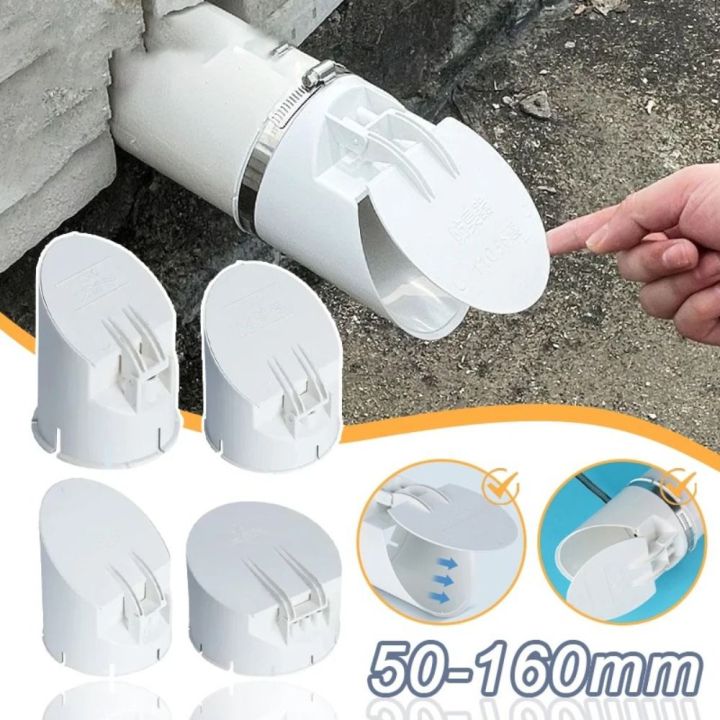 VJ5YE PVC Drain Pipe Rain Pipe Cap Sewage Pipe Large Displacement Anti ...