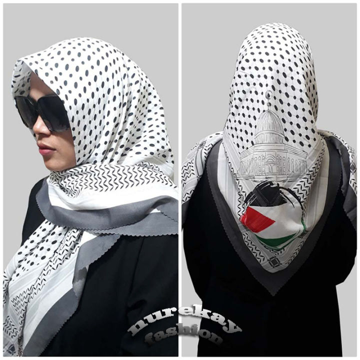 Nurekayfashion - Hijab palestina | Kerudung palestina | Jilbab segi ...