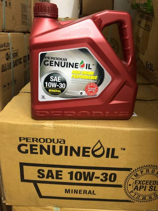 PERODUA 10W30 3L VIVA KANCIL KELISA KENARI MYVI 1.0 ATOS 10W-30 PERODUA ...