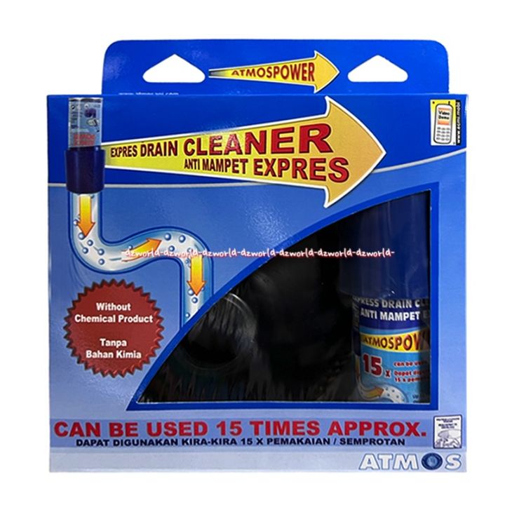 Atmos Power Express Drain Cleaner Alat Pembersih Anti Mapet Express Untuk Toilet Wc Tempat Cuci ...