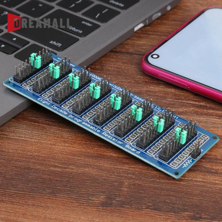 【Dreamall】8 Decade Resistor Board 1R-9999999R Programmable 0.1R SMD ...