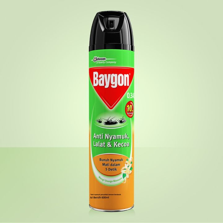 Baygon Aerosol Orange Blossom 600 ml | Lazada Indonesia