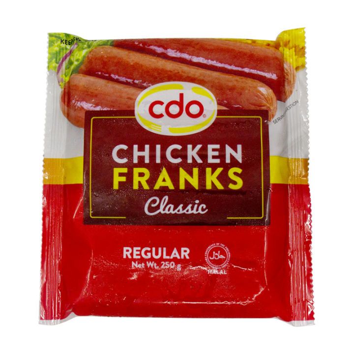CDO Cheesy Chicken Franks Regular 250g | Lazada PH