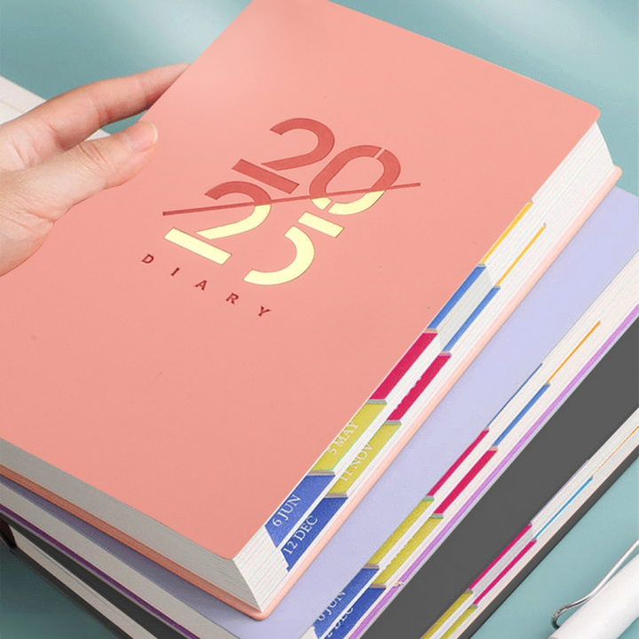 Agenda Notebook daily 2025 Planner Notepad Diary Stationery ...