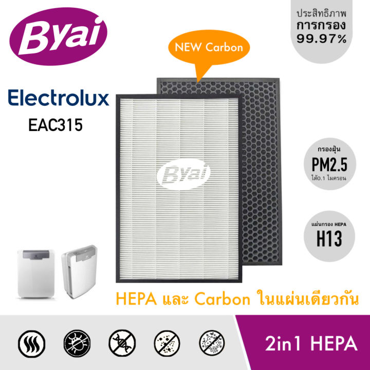 แผ่นกรองอากาศ true HEPA H13 Filter สำหรับเครื่องฟอกอากาศ ELECTROLUX ...