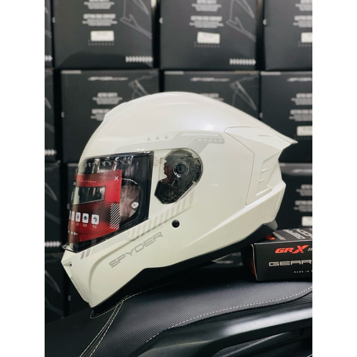 Spyder Radar Fullface Single Visor Helmet + Free Clear Visor | Lazada PH