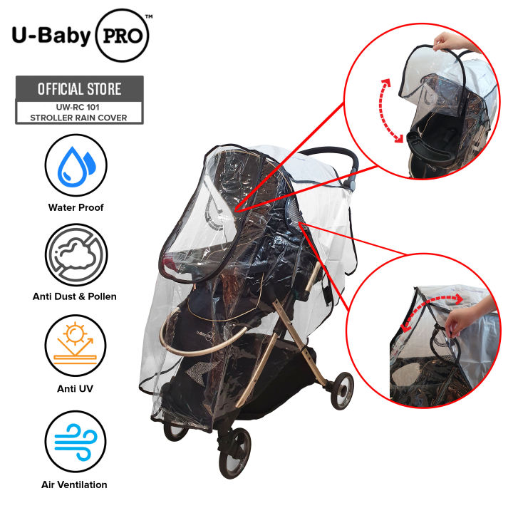 U-Baby PRO RC101 Universal Stroller Rain Cover | Lazada