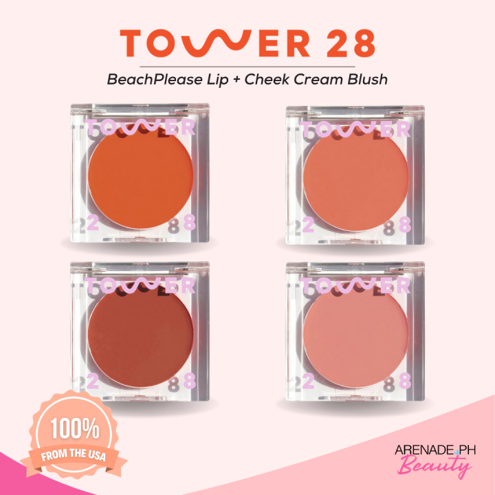 Tower 28 Beauty Beach Please Lip + Cheek Cream Blush - 4.5g | Lazada PH