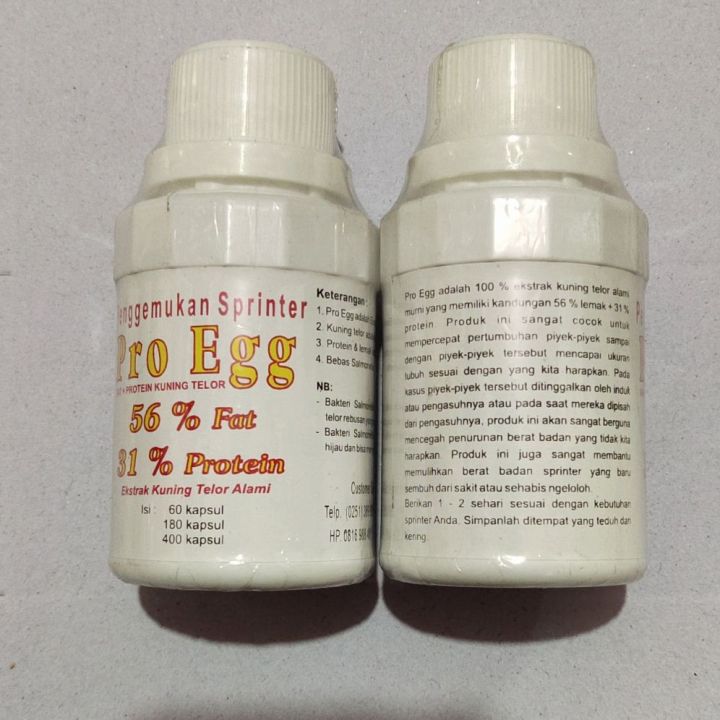 Pro egg penggemukan sprinter protein kuning telor buat merpati | Lazada ...