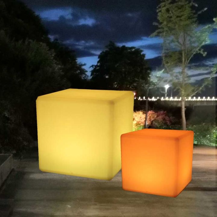Cordless LED Cube Chair Light New Removable and Easy Charging LED ...
