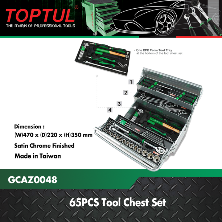 Toptul 65pcs Tool Chest Set (GCAZ0048) | Lazada PH