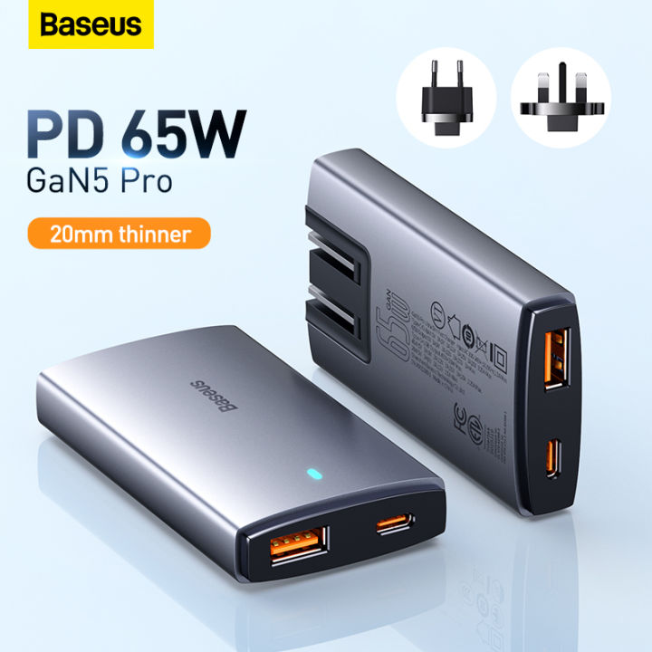 Baseus 65W Gan 5 USB chuyên nghiệp C Bộ chuyển đổi sạc Nhanh Loại C Pd ...