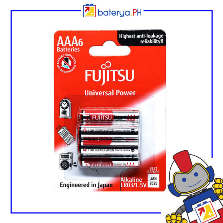 Fujitsu Alkaline Battery AAA LR-03 1.5V LR03, AAA, LR3, AM4M8A, AM4, S ...