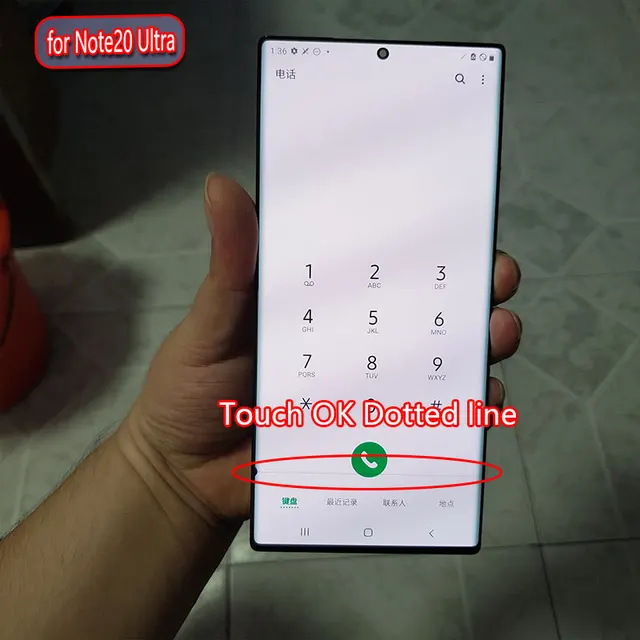 AMOLED ดั้งเดิมสำหรับ Samsung Galaxy Note 20 Ultra 5G -N985F/DS N986B ...