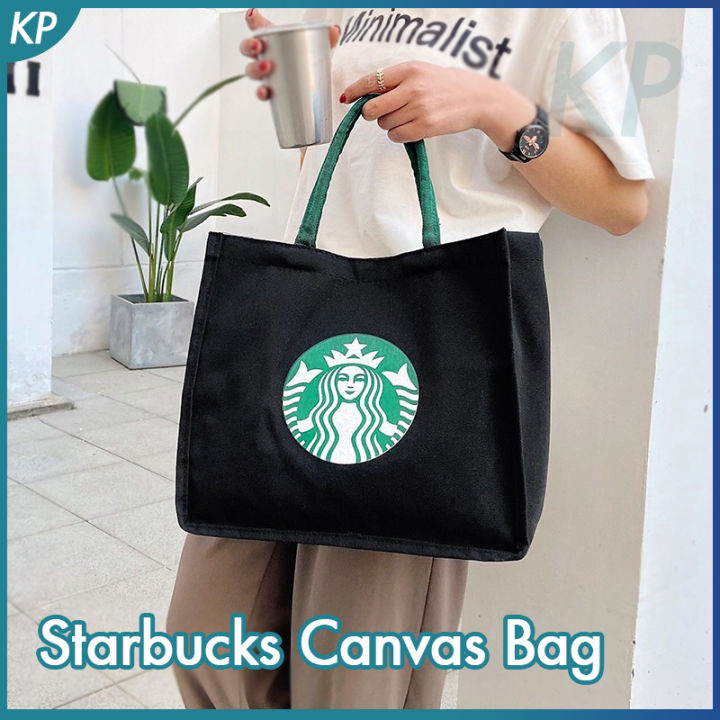 Starbuck Canvas Bag High capacity Handbag Lunch Bag Mother Student Tote ...