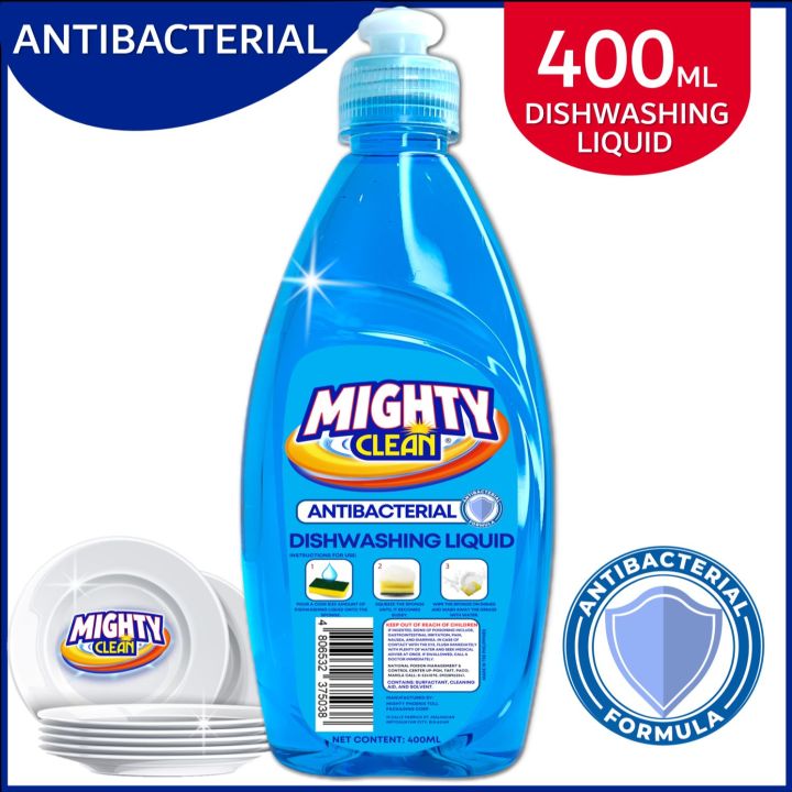Mighty Clean Dishwashing Liquid Blue Antibacterial - 400ml DWL blue ...