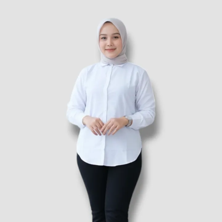 kemeja wanita lengan panjang terbaru 2026 atasan wanita lengan panjang ...
