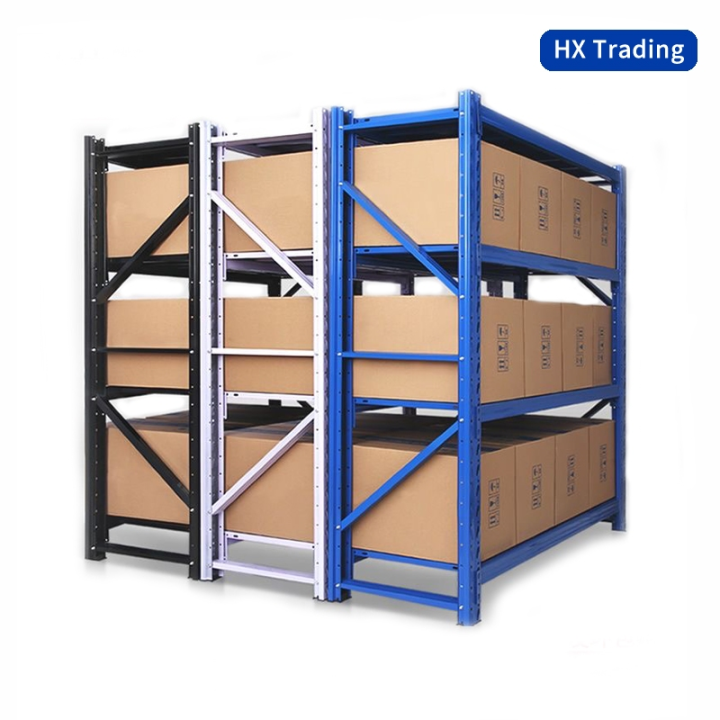 Storage Shelf Steel Rack Metal Rack Heavy Duty Cargo Shelves Disassemble Rack Organizer Steel