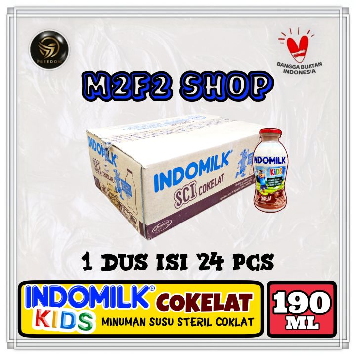 Susu Indomilk Steril Botol Pet Cokelat | Chocolate - 190 ml (Kemasan Karton) | Lazada Indonesia