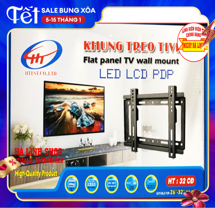 Giá treo tivi, Khung treo TV 26-32 inch Cố định Led LCD bản HT | Lazada.vn
