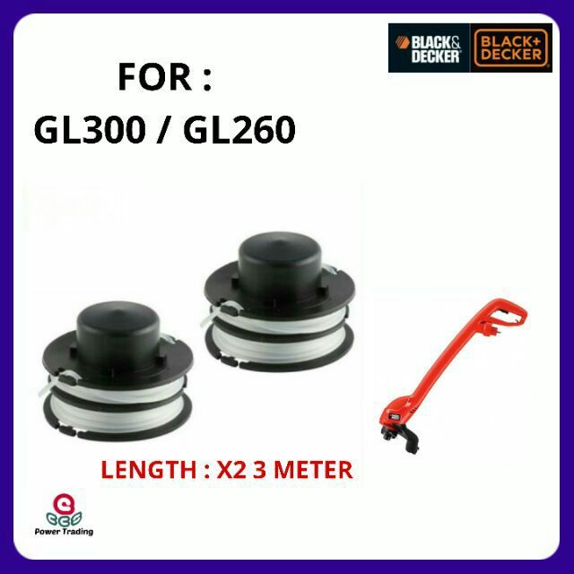 RS300 BLACK DECKER SPOOL LINE REFILL NYLON STRING GL300 GL260 GRASS ...