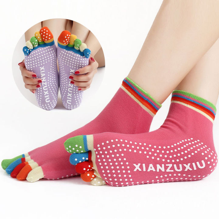12 Color Grip Toe Socks Non-Toxic Socks One Size Fits All Cotton Non ...