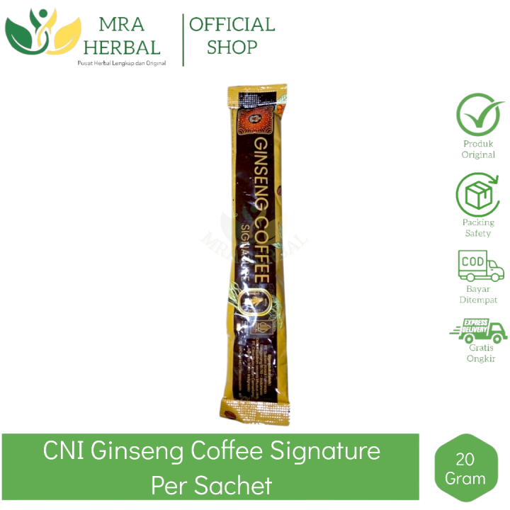 CNI Ginseng Coffee Signature Per Sachet isi 20 Gram | Lazada Indonesia