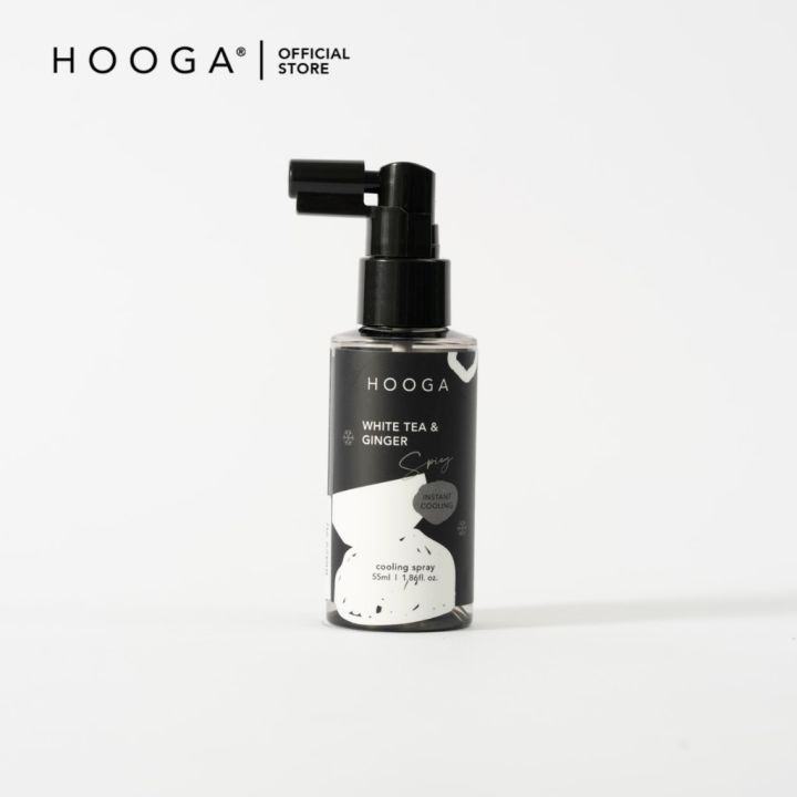 Hooga Body Care Black Series Cooling Spray 55ml - White Tea & Ginger ...