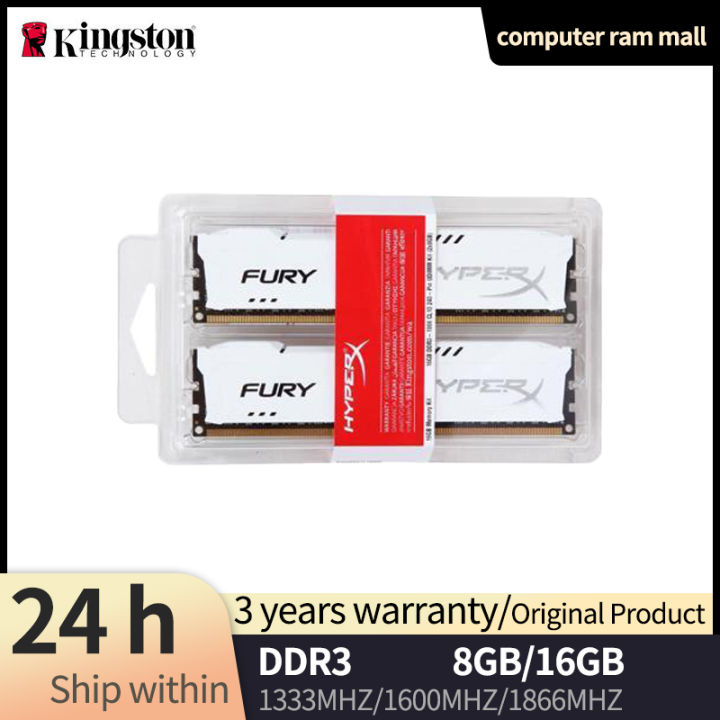 HyperX Fury Memoria DDR3 RAM 8GB 2x4GB 16GB 2x8GB Kit 1866MHz 1333 1600MHz DIMM Memory 240Pin 1 ...