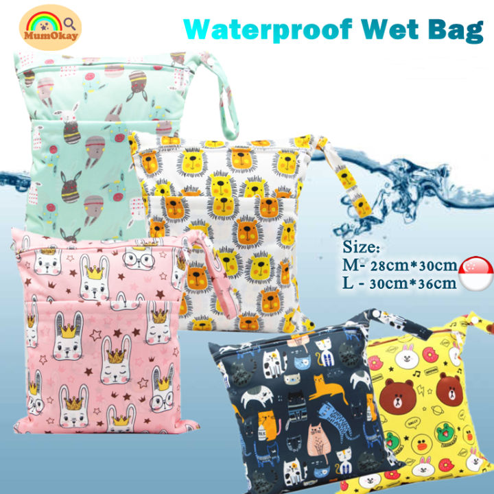 (30*36cm)Double Zip Wet Bag Diaper Wet Bag / Waterproof Wet bag ...