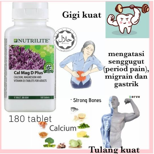 Nutrilite Cal Mag D Plus - 180 Tab | Lazada
