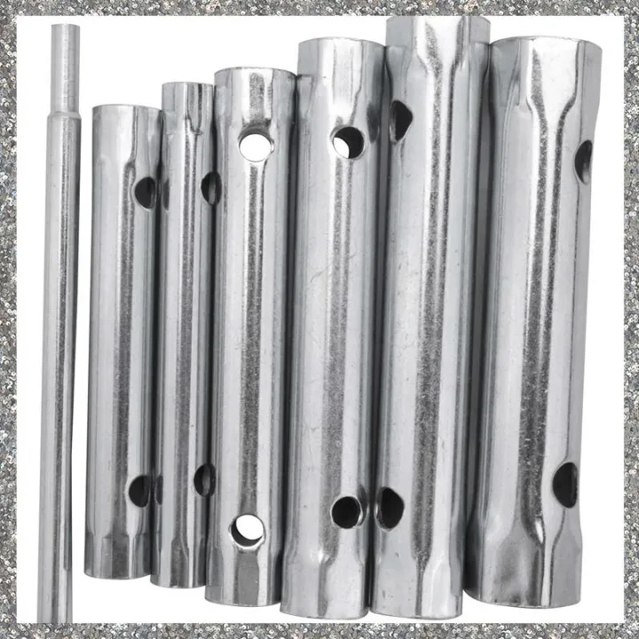 (ZCFJ) 6Mm - 17Mm Tubular Socket Wrench Set Plug Tube Hollow Socket ...
