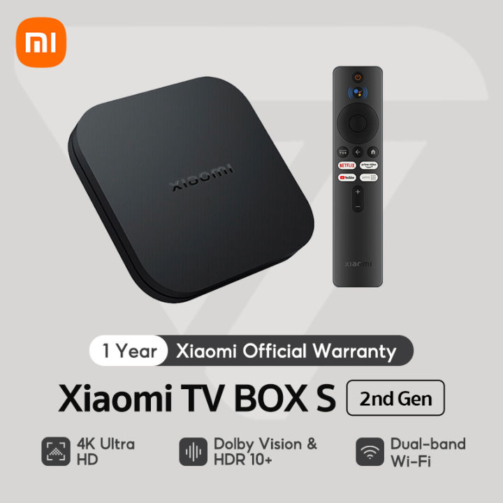 Xiaomi TV Box S 2nd Gen 4K Dolby Vision Ultra HD Google Assistant Media ...