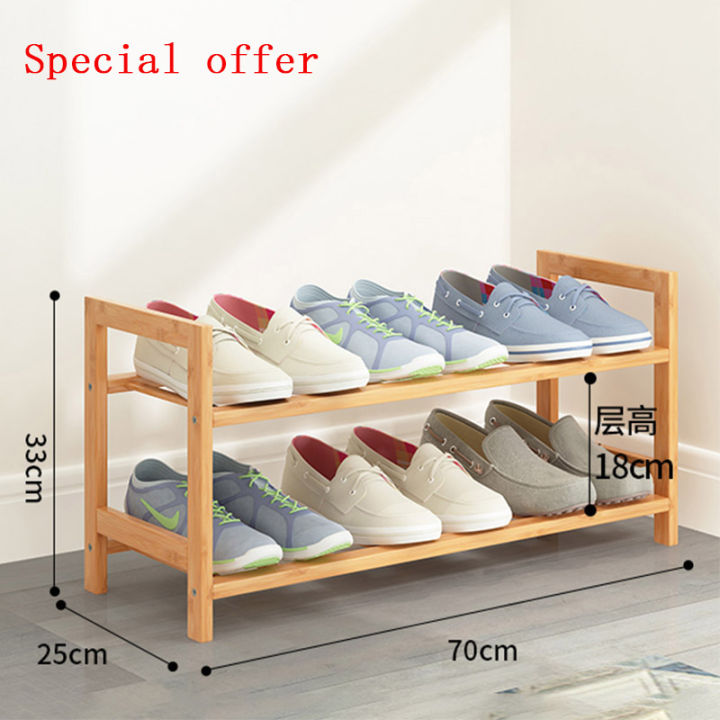 Bamboo Shoe Rack Bamboo Wooden Shoe Storage Organizer Shelf Stable ...