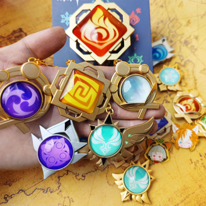 Game Genshin Impact keychain Genshin impact eyes of god keychains ...