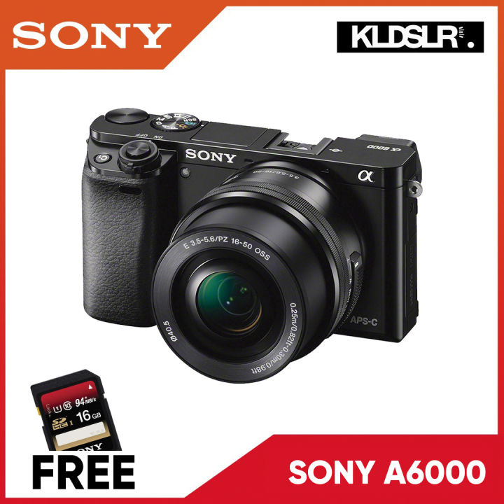 Sony Alpha a6000 with 16-50mm Lens (Black) (Sony Malaysia Warranty ...