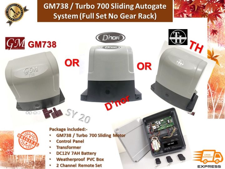 Autogate GM738 / Dnor Turbo 700 / TH Turbo 700 Sliding Autogate System ...