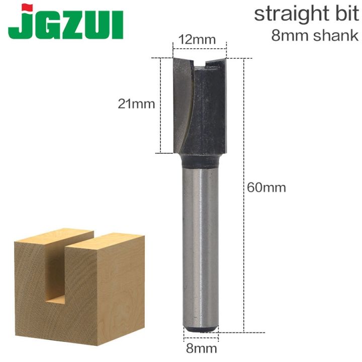HOT☊】 yshk7vv 1pcs 8shank 2 Flute Straight Bit Woodworking Tools Router ...