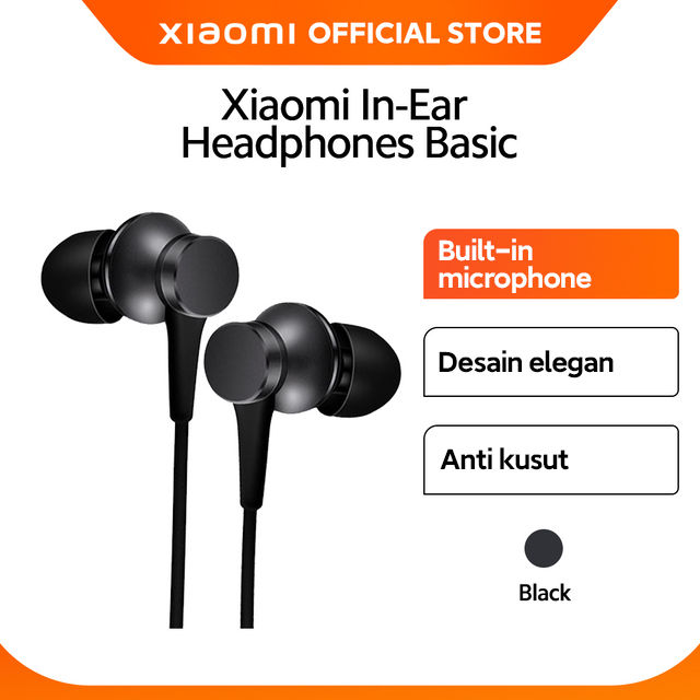 Official Xiaomi In-Ear Headphones Basic Desain Elegan dengan Mic Gen 3 ...
