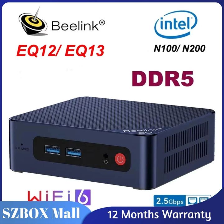 Beelink EQ13 Generation Intel N200 Mini PC Windows 11 DDR5 BT5.2 Wifi6 Dual 2.5Gbps LAN MINI PC ...