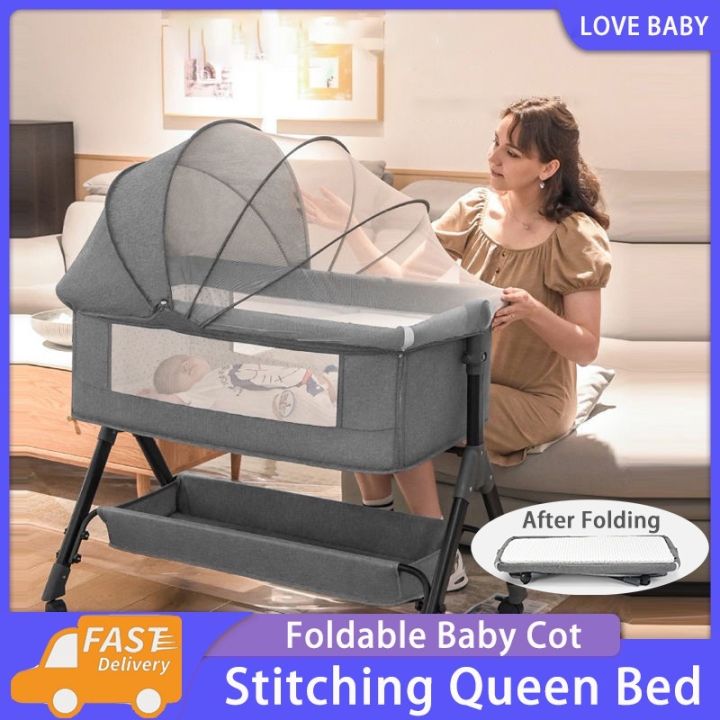 Portable Foldable High Quality Baby Rocker Crib Play Yard Playpen Baby ...