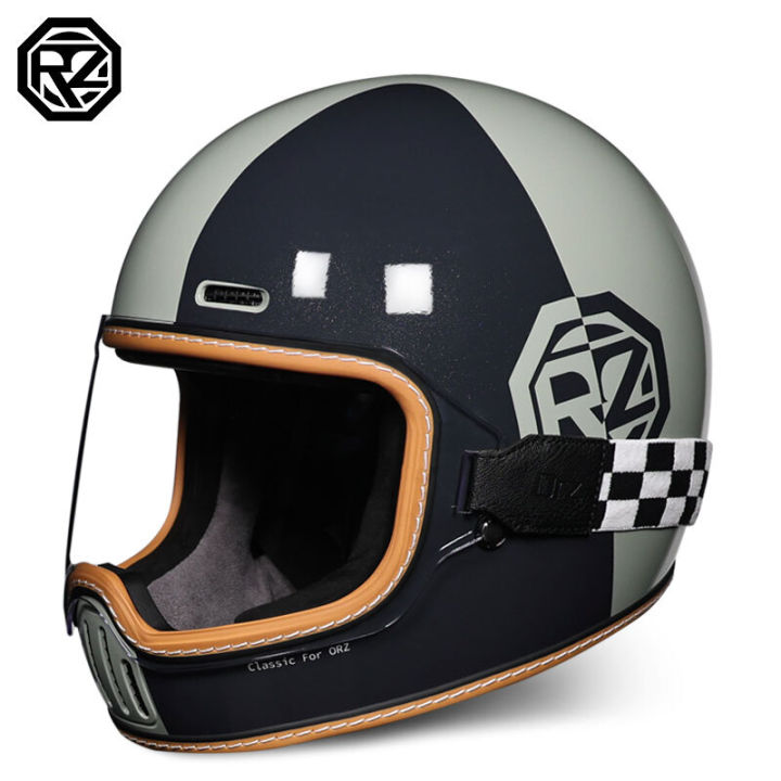 Cruiser Retro Motorcycle Helmet DOT Certified All-Season Universal Men ...