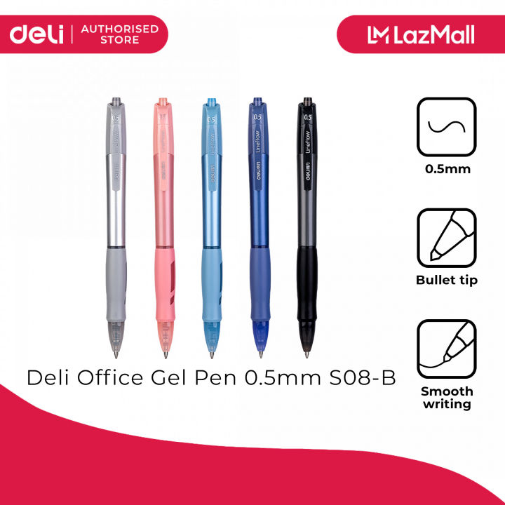 Deli S08-B Office Gel Pen 0.5mm | Lazada PH
